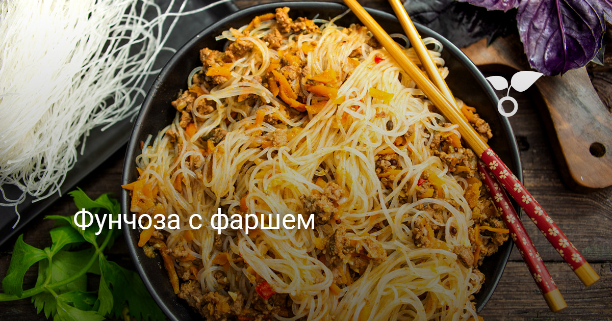 Фунчоза с фаршем — Ботаничка